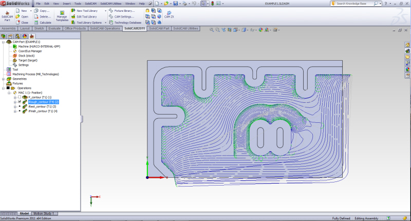 SolidCAM iMachining CADCAM toolpath titanium
